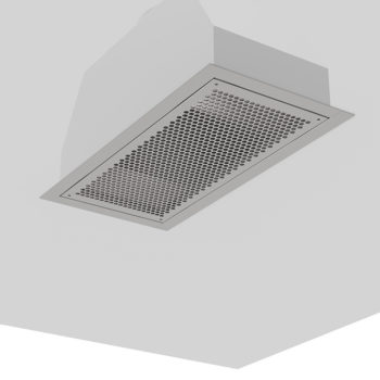 Intake air grilles for wall recessed mounting on ceiling - Primaer
